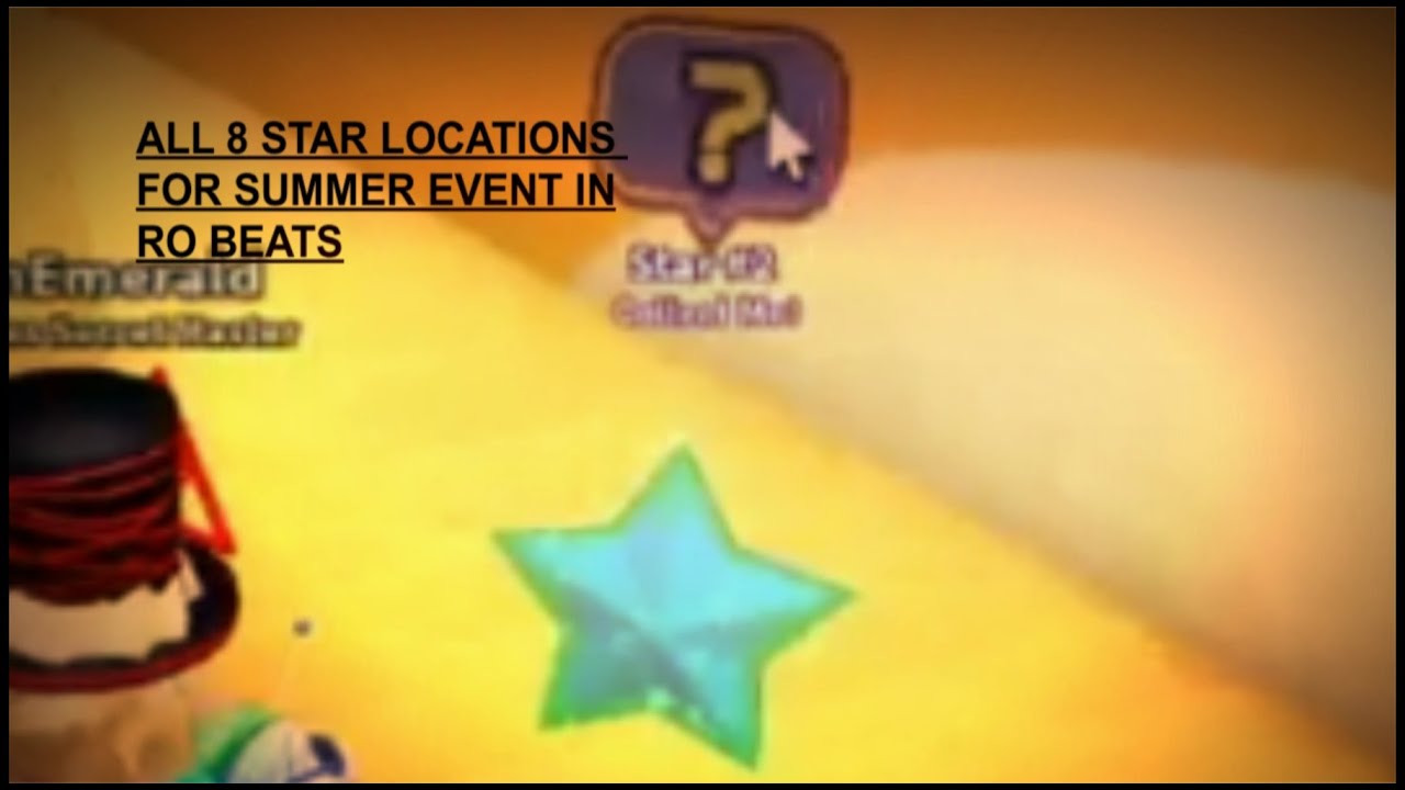 ALL 8 STAR LOCATIONS IN ROBEATS (Summer event!) (Roblox) - YouTube