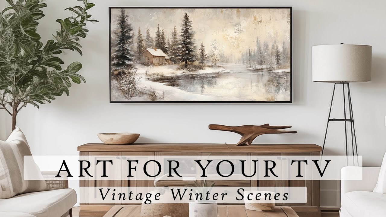 Vintage Winter Scenes Art For Your TV | Vintage Art Slideshow For Your ...