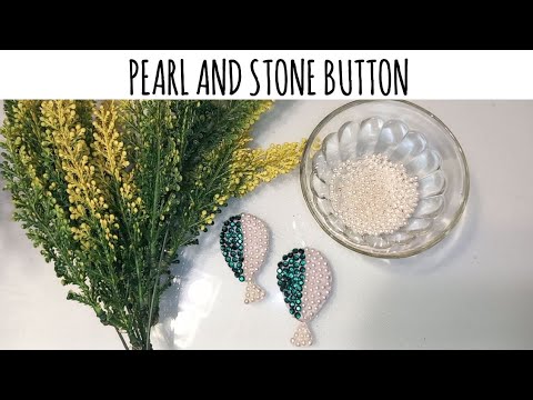 Pearl and stone button|| DIY|| Handmade - YouTube