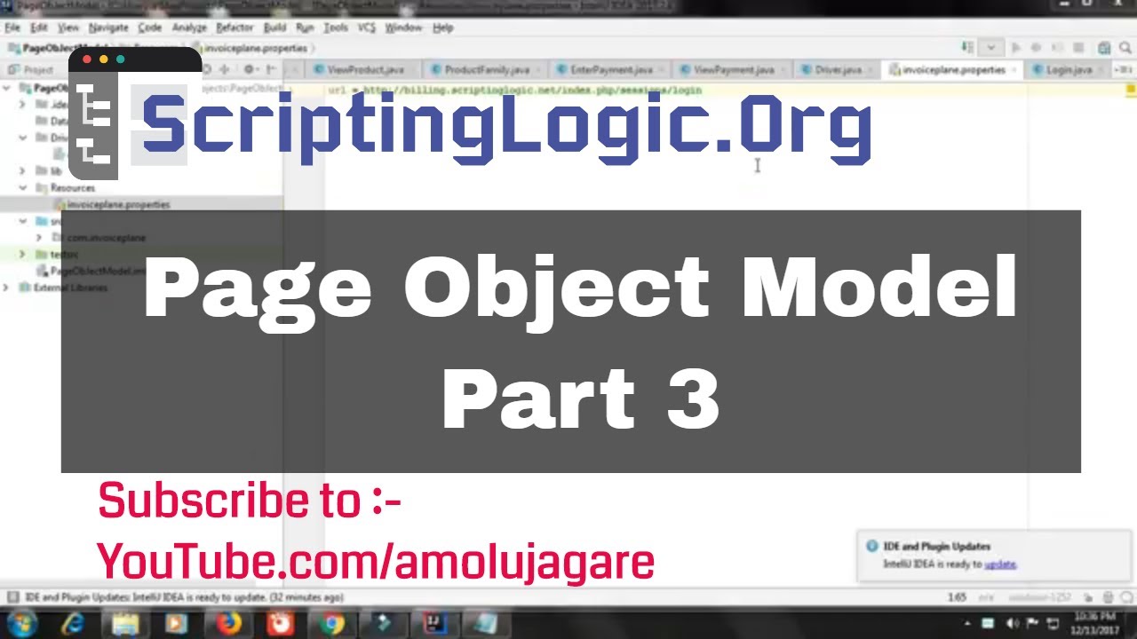 Page Object Model Part 3 ( The Properties Files | The Utility Driver ...