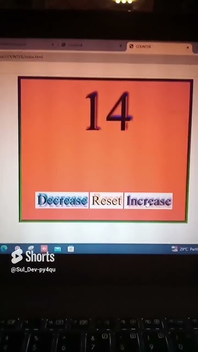 USING JAVASCRIPT HTML AND CSS TO CREATE A COUNTER BUTTON 👌 😎 ️ ️ ️ - YouTube