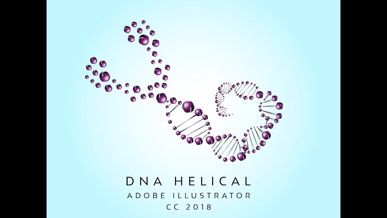 Vector Art Tutorial | Illustrator CC 2018 | DNA Helical - YouTube