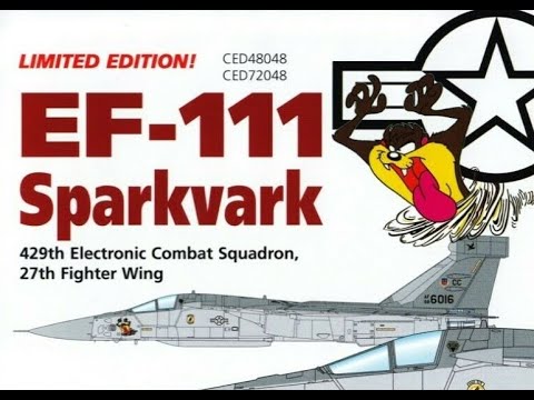 1/48 EF-111 Sparkvark - Decal Set by Cutting Edge CED48048 Operation ...