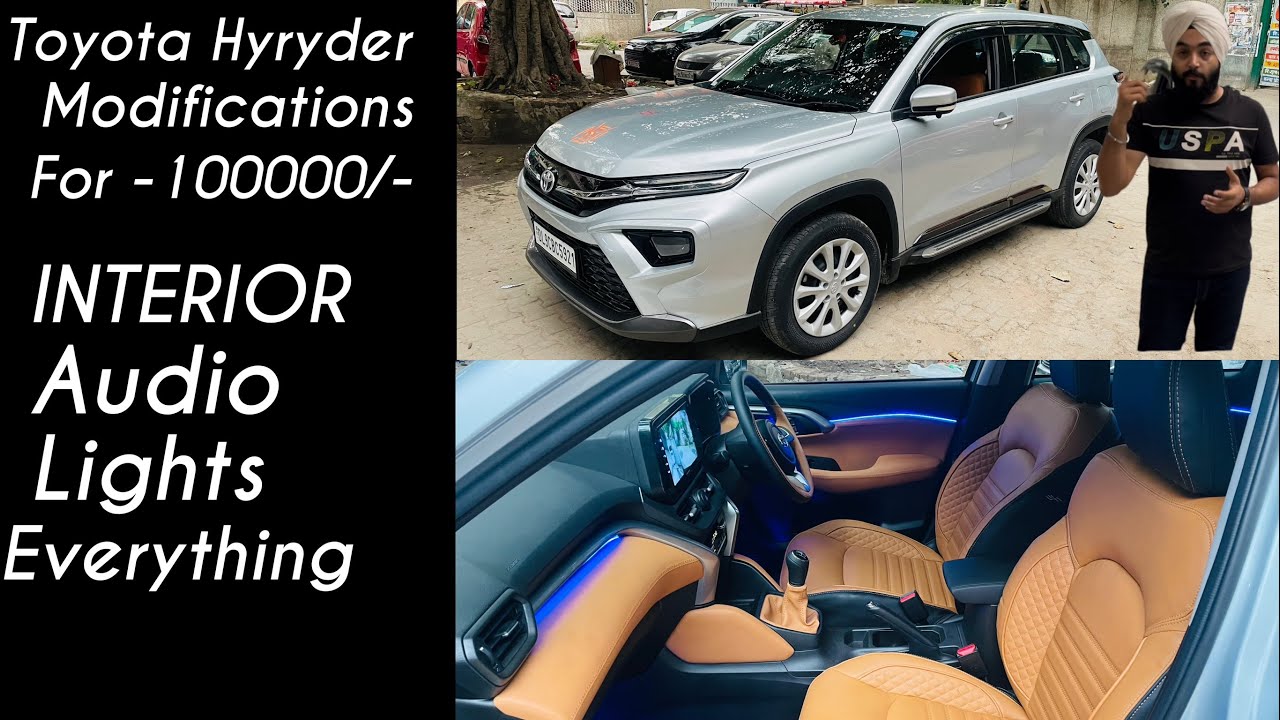Toyota Hyryder modified with our most valuable package of 100000 ...