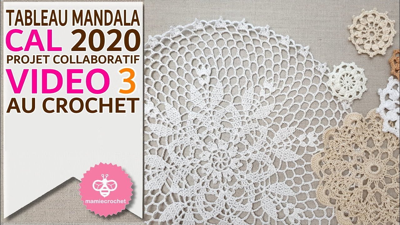 Comment faire un tableau original au crochet CAL VIDEO 3, tuto , pas à ...
