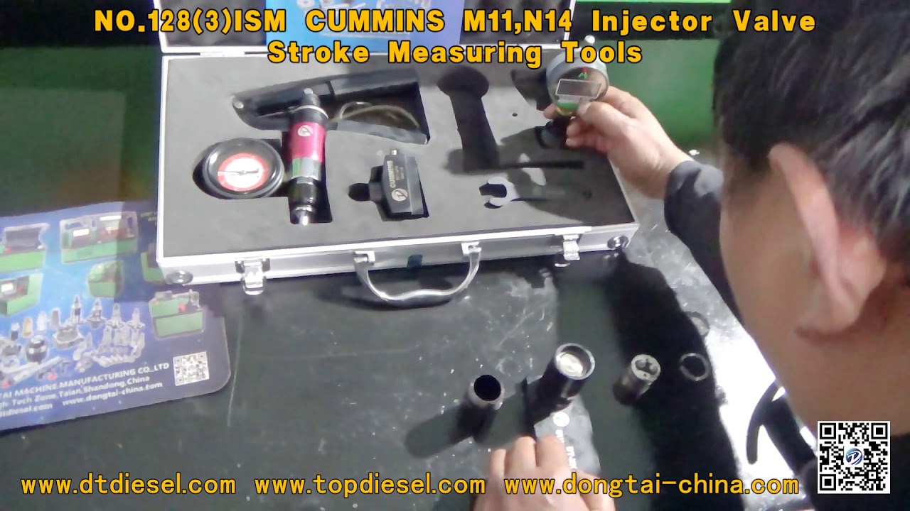 NO 1283ISM CUMMINS M11,N14 Injector Valve Stroke Measuring Tools - YouTube
