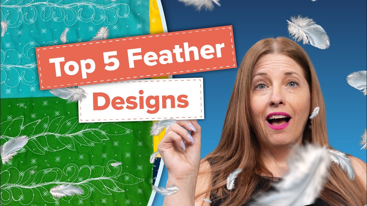 How to Quilt Stunning Feathers | Free Motion Basics - YouTube