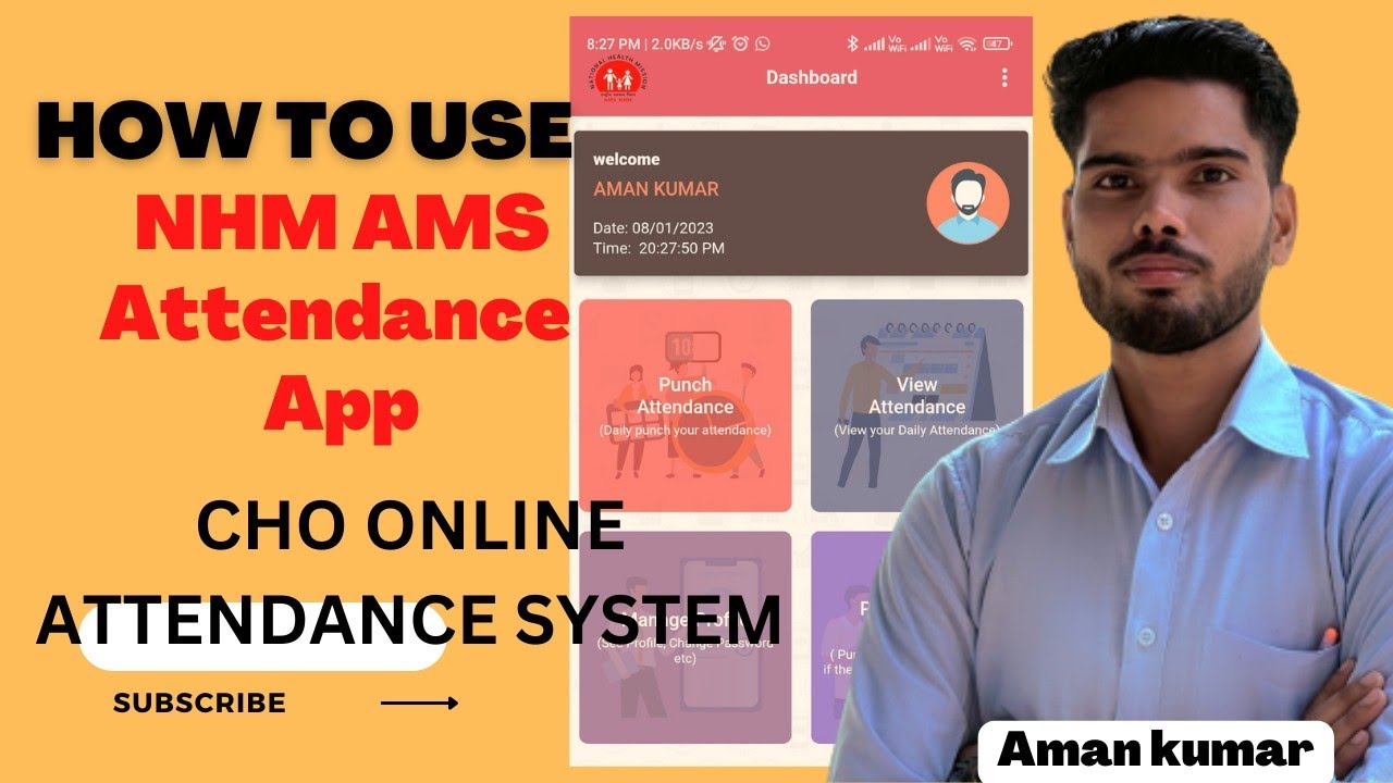 How to use NHM AMS app|| CHO Online Attendance App - YouTube