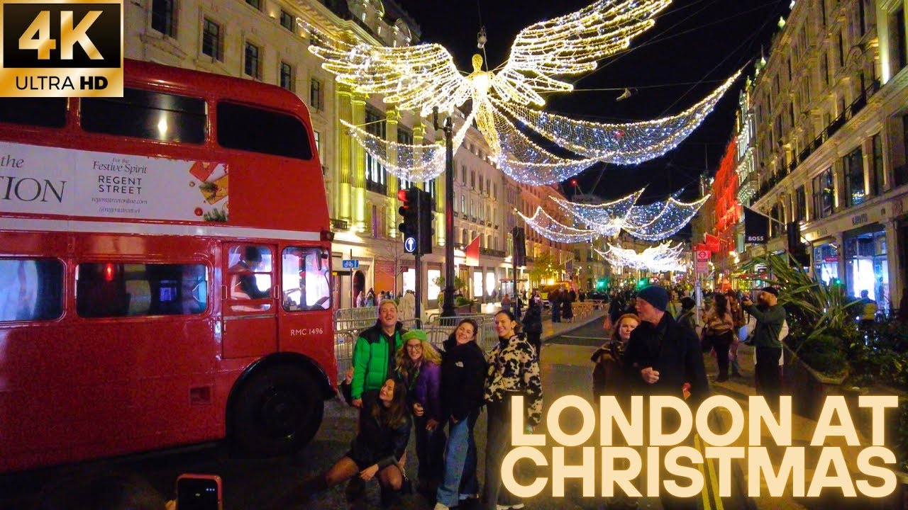 LONDON CHRISTMAS TOUR 2025 | Late Evening Walk As Regent Street Goes ...