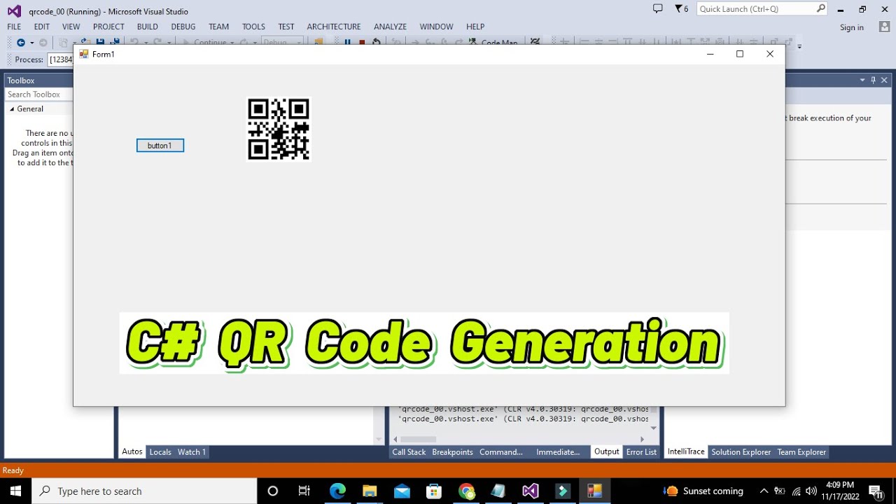 How To Generate Qr Code In C How To Create Qr Code In C Youtube
