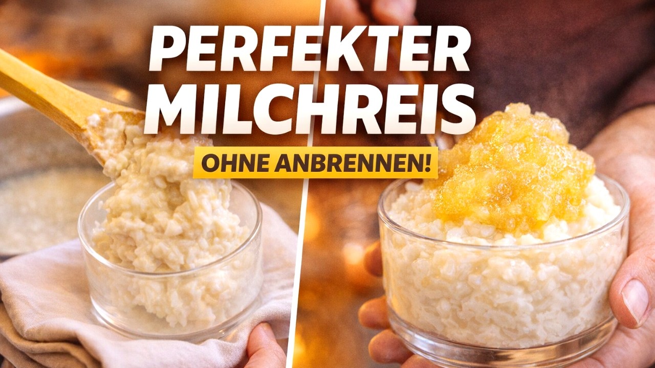 Wie macht man Milchreis ohne Anbrennen? Hier ein Rezept zum selber kochen. - YouTube