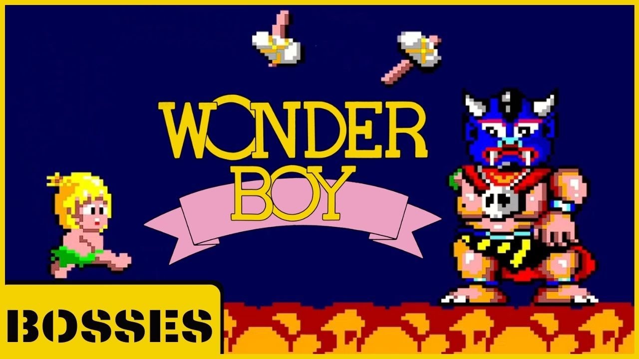 Wonder Boy - All Bosses (No Damage) // Sega Master System - YouTube