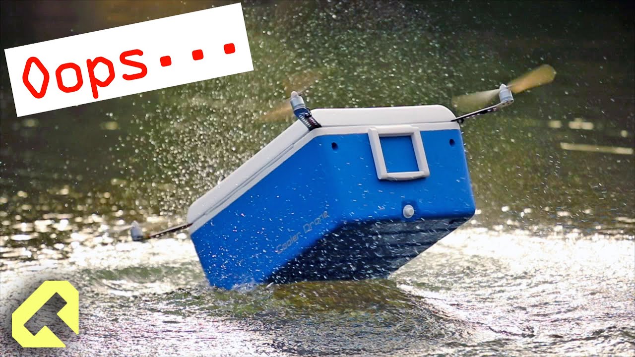 DIY Cooler Drone - Fail / Bloopers - YouTube