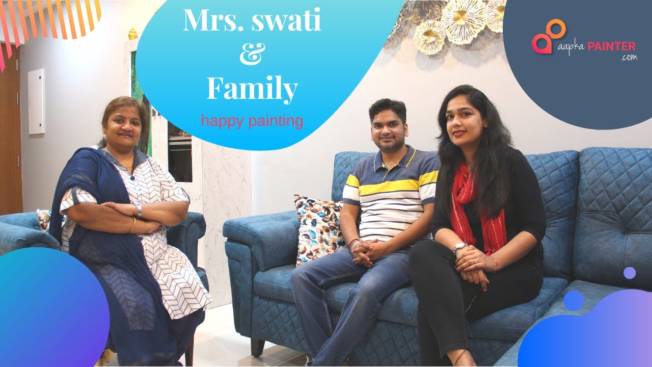 Swati & Family | AapkaPainter | Customer-Review | | Wall Painting - YouTube
