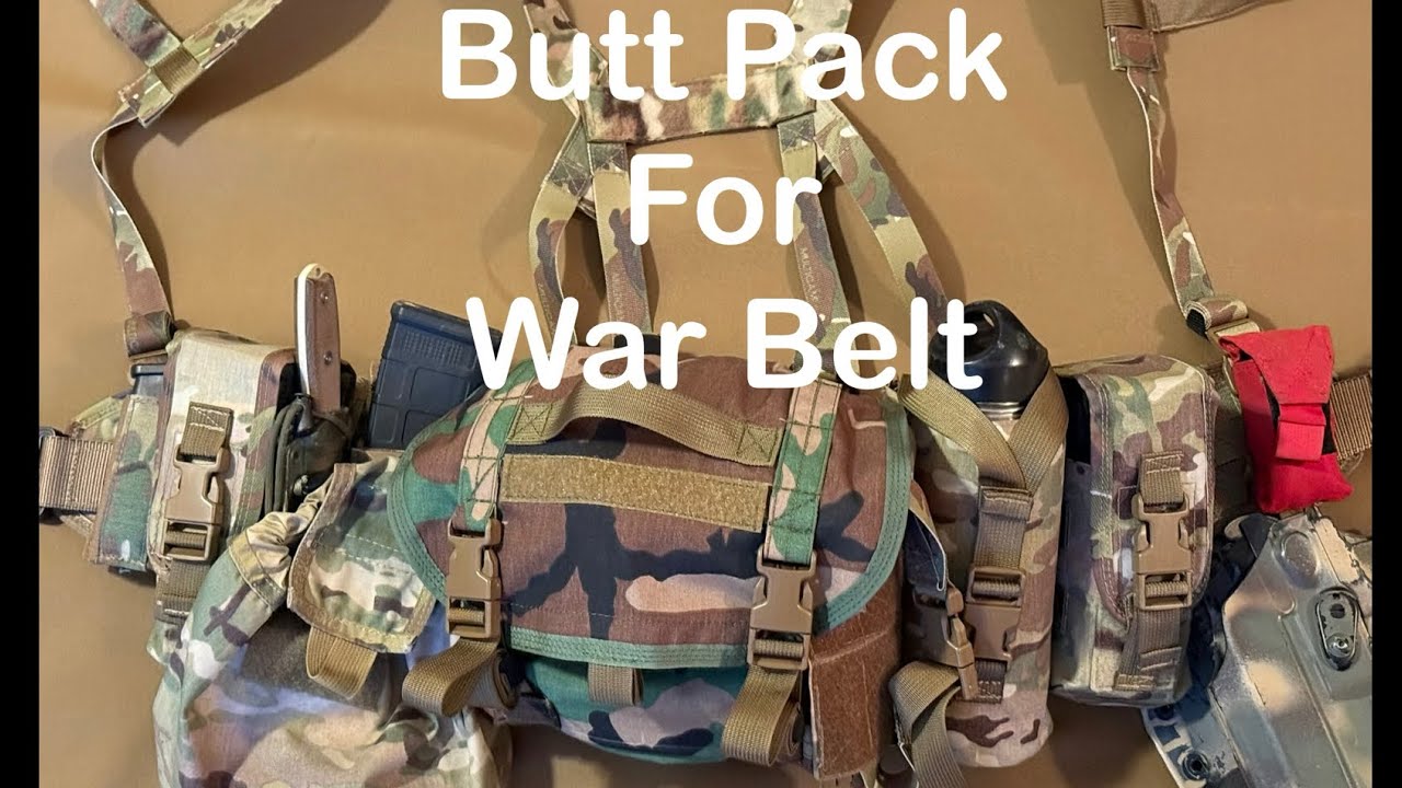 War Belt Butt Pack #usarmy #usmc - YouTube