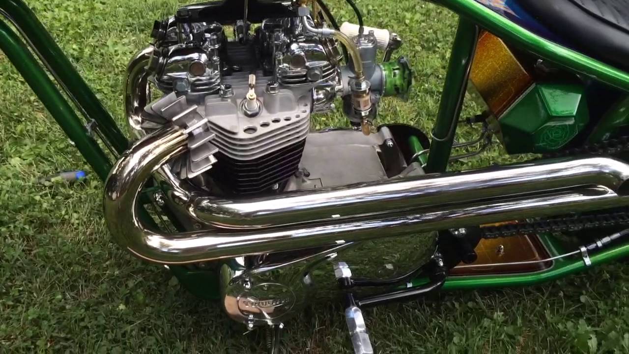 triumph chopper Gypsy Rose custom digger WiltBilt - YouTube