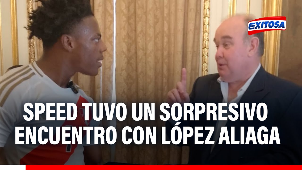 🔴🔵Speed llegó a Perú y tuvo un sorpresivo encuentro con López Aliaga ...