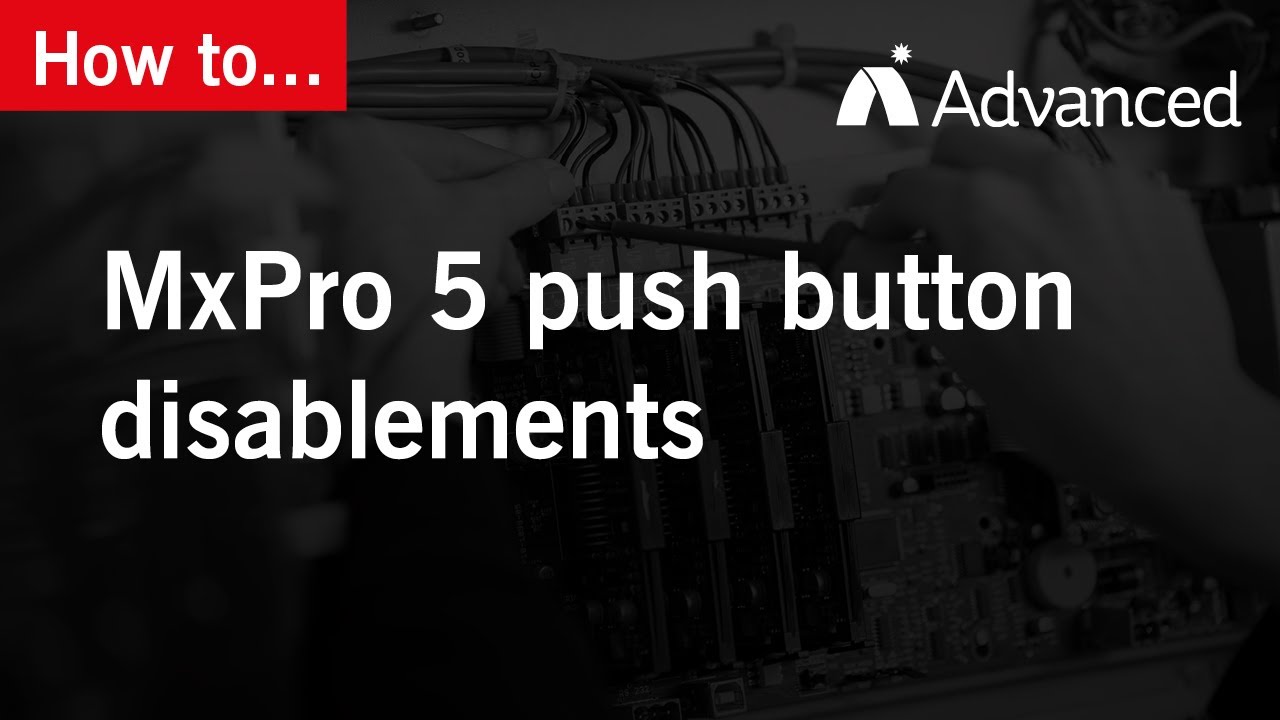 How to: Use push button disablements on MxPro 5/Axis EN - YouTube