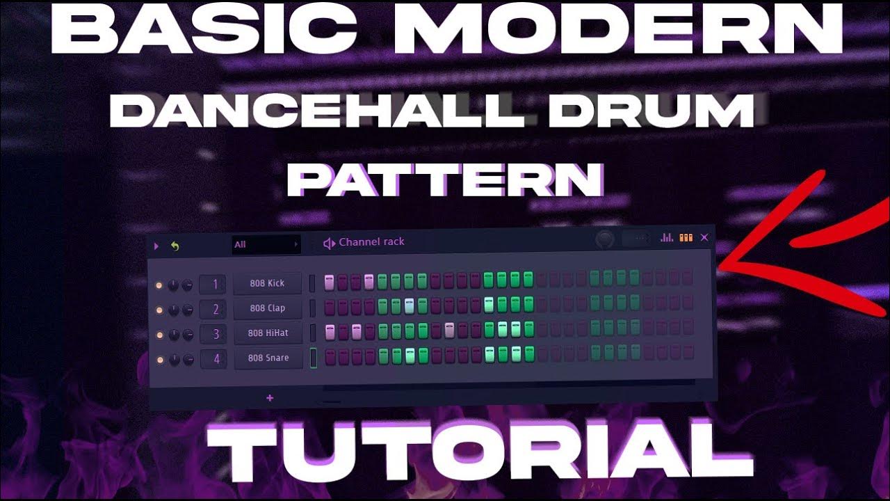BASIC TRAP DANCEHALL DRUM PATTERN TUTORIAL 101 *MUST WATCH* - YouTube