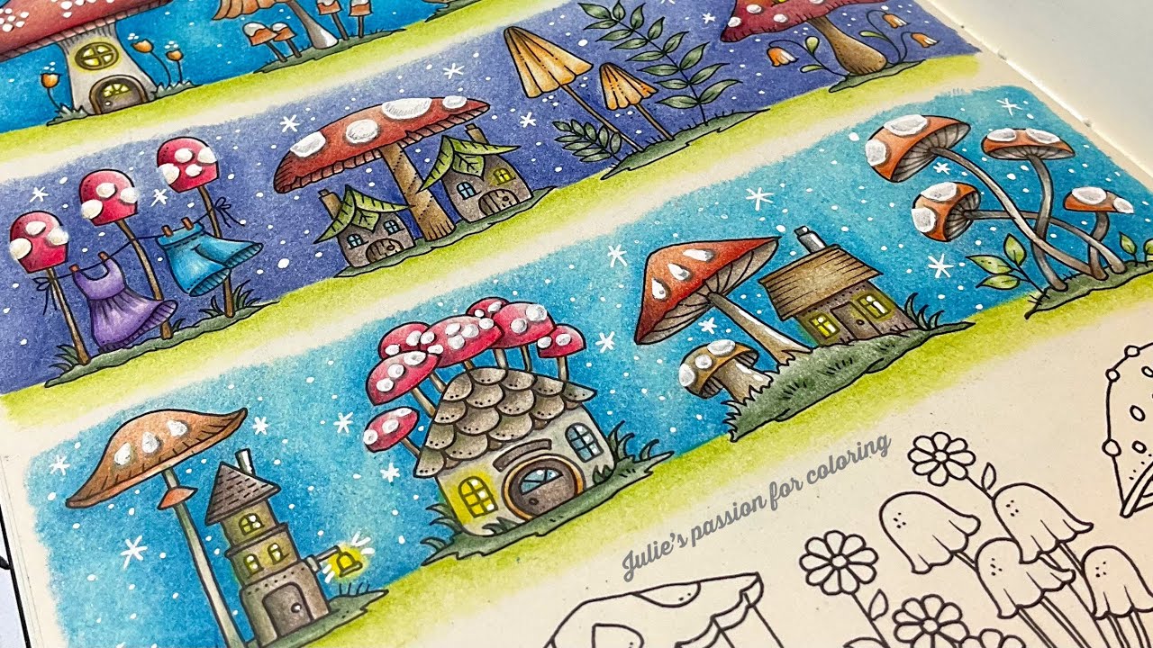 🌸Small victories by Johanna Basford ️ Faber Castell polychromos - part ...