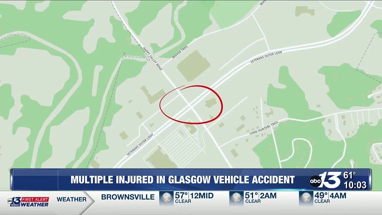 Multiple injuries after vehicle accident in Glasgow - YouTube
