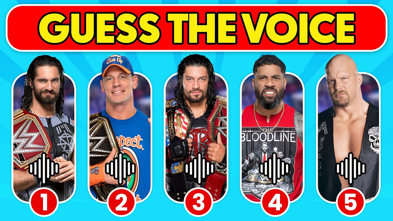 Can You Guess WWE Superstars by Their Voice? 🎤 🔊 - YouTube