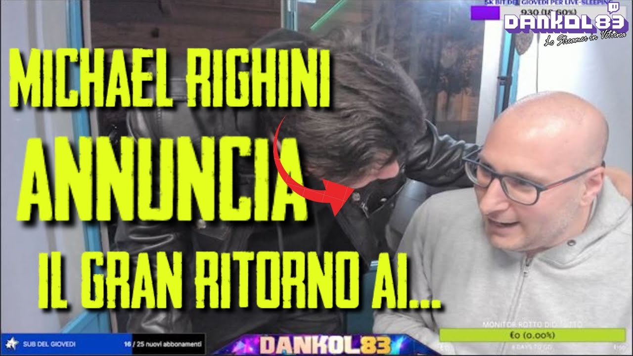 MICHAEL RIGHINI ANNUNCIA IL GRAN RITORNO DEI... - YouTube