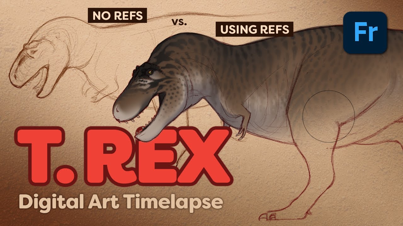 Drawing T. Rex from Memory vs. from References - YouTube