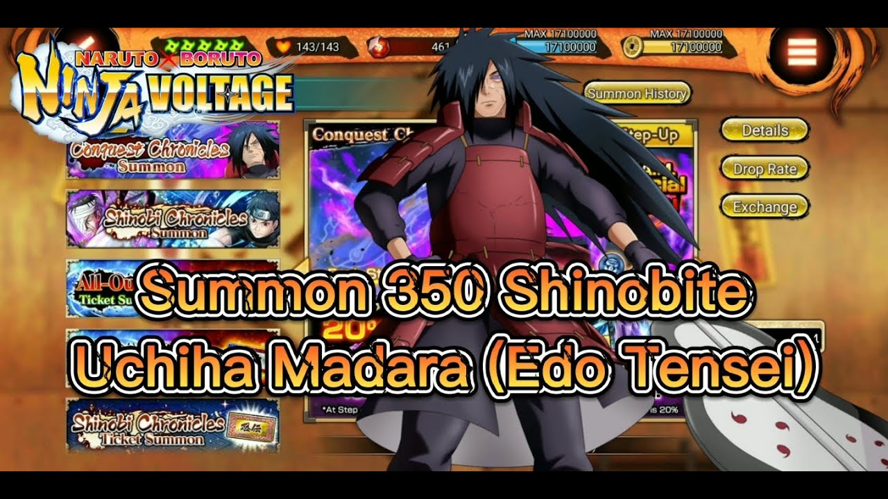 Summon Uchiha Madara (Edo Tensei) Rekit | NxB NV - YouTube