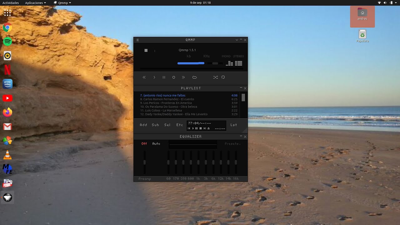como instalar winamp en linux! (qmmp) desde el terminal - YouTube