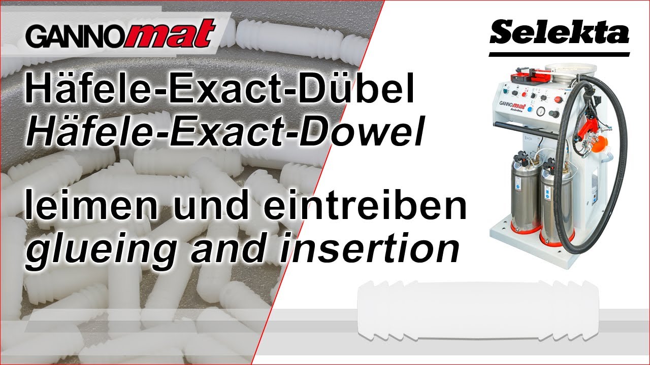 Häfele Exact Dowels @ GANNOMAT Selekta / Dübeleintreibgerät / Handheld ...
