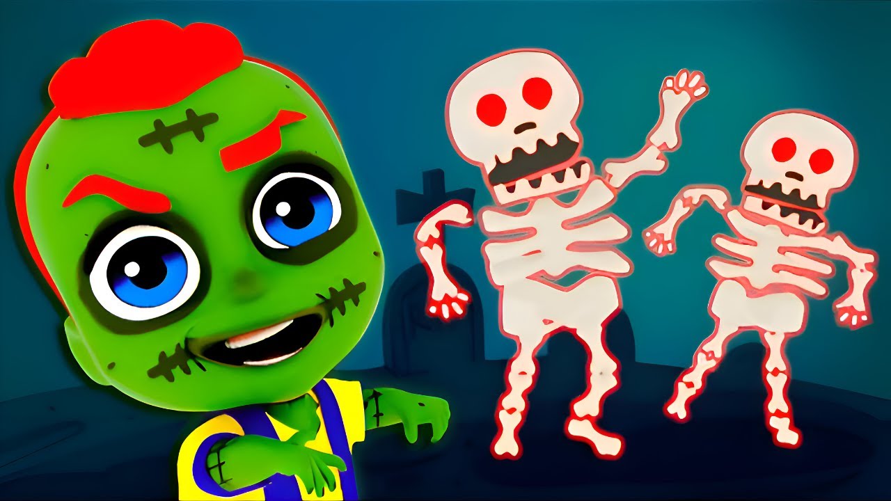 Zombie & Skeleton Dance | Baby Angel | Nursery Rhymes & Kids Songs ...