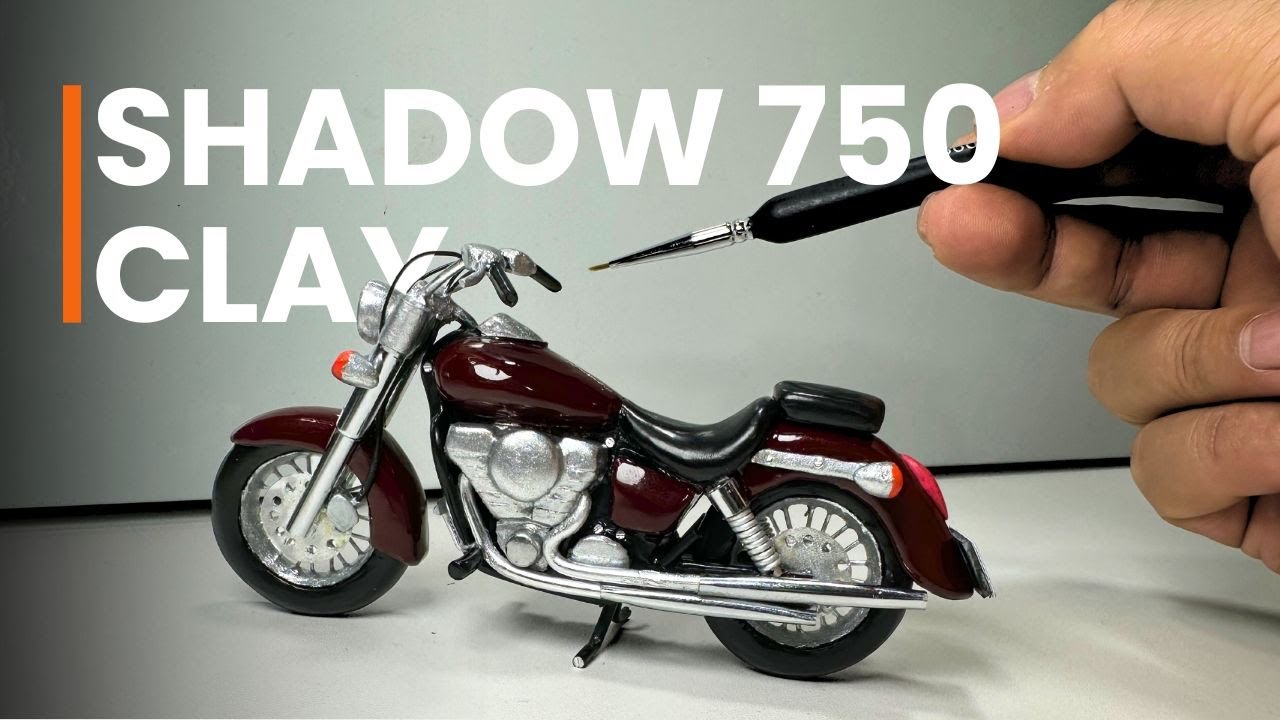 How to Craft a SHADOW 750 Motorcycle in Clay: Step-by-Step Sculpting ...