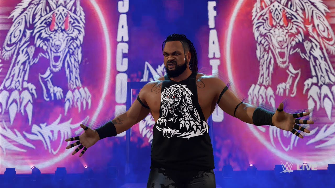 WWE2K24 JACOB FATU '24 ENTRANCE W/TUTORIAL (NO MODS) - YouTube