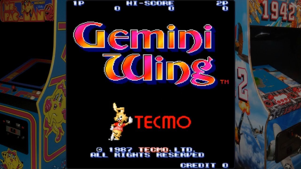 Gemini Wing - Tecmo (1987) / Arcade Game - YouTube