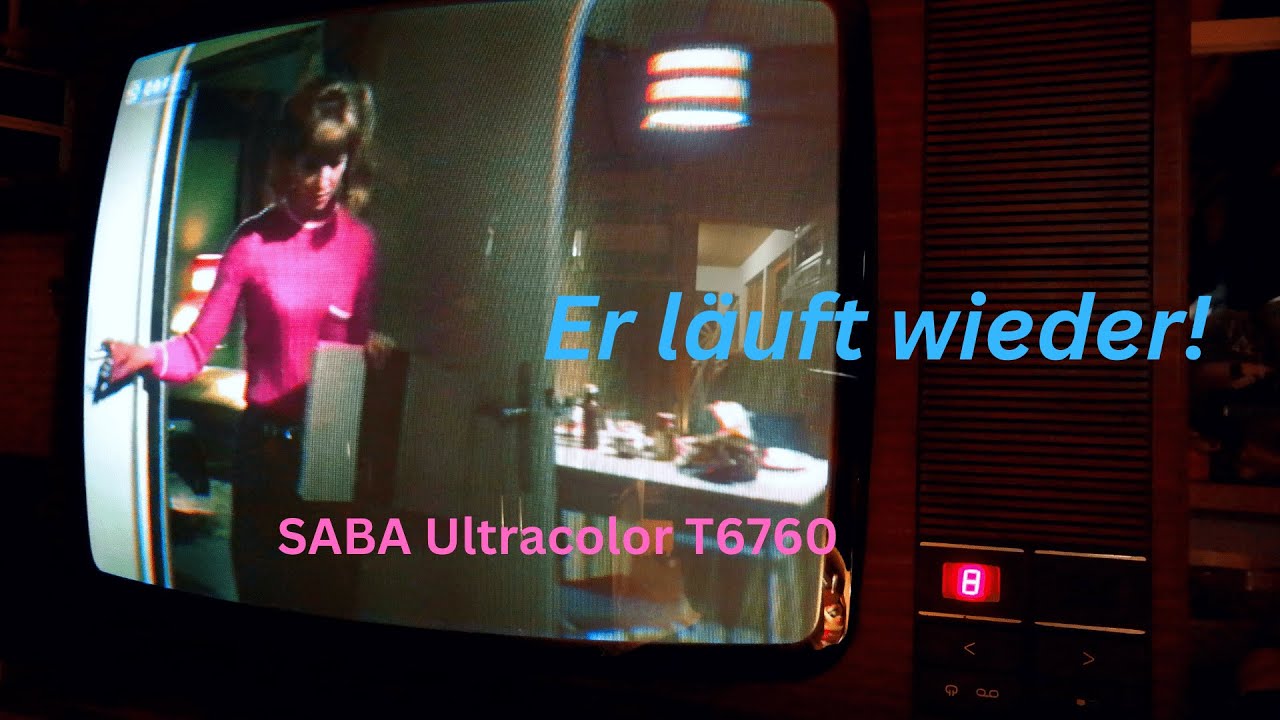 SABA Schauinsland T6760 Ultracolor tc8 alter Farbfernseher von 1976 old ...