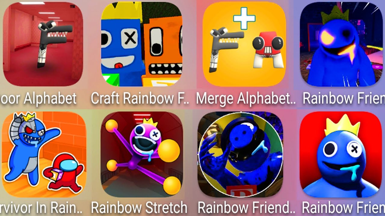 Rainbow Friends ( Stretch + Piggys + Chapter 2 + RP + Craft Rainbow ...