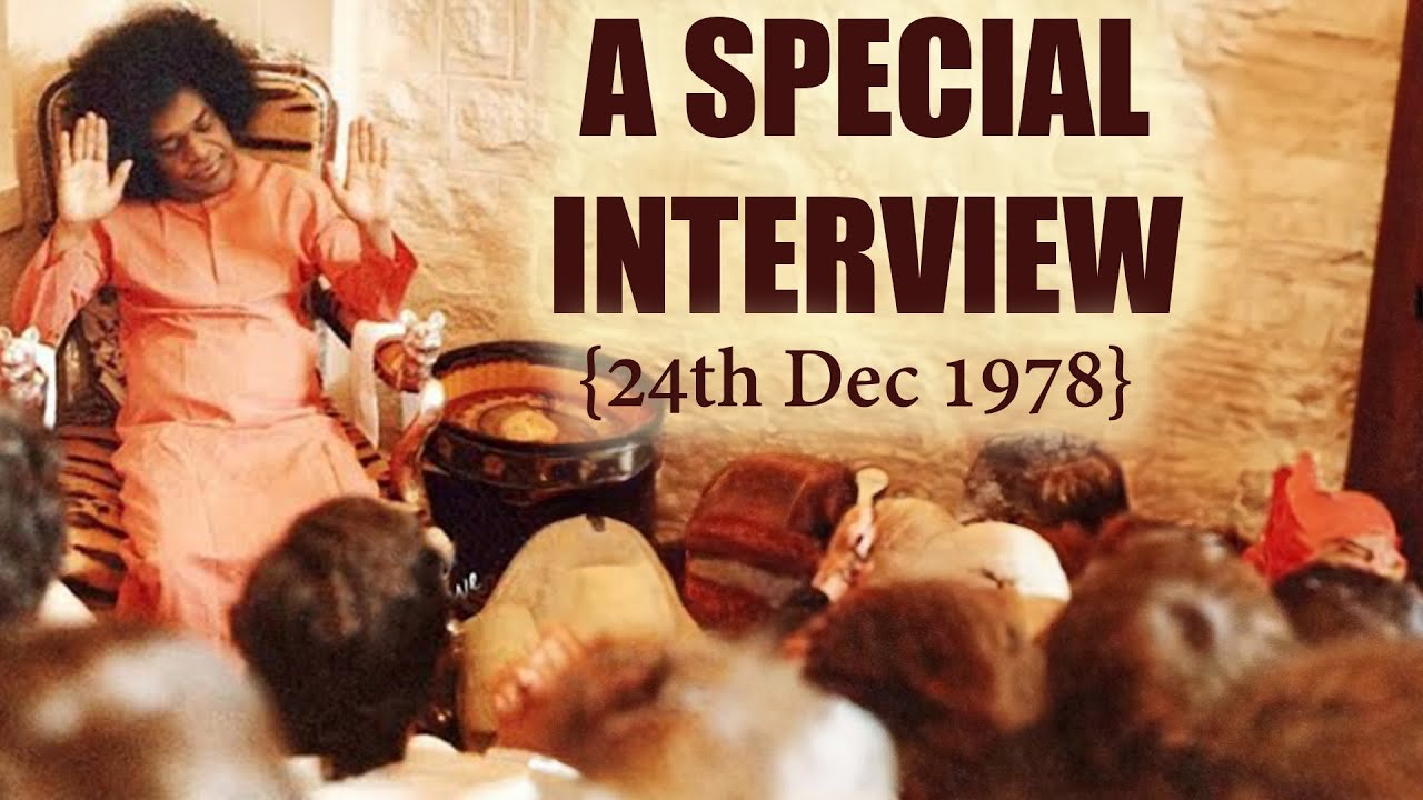 Sathya Sai Baba Interview with Western Devotees | 24 December 1978 | With Subtitles - YouTube