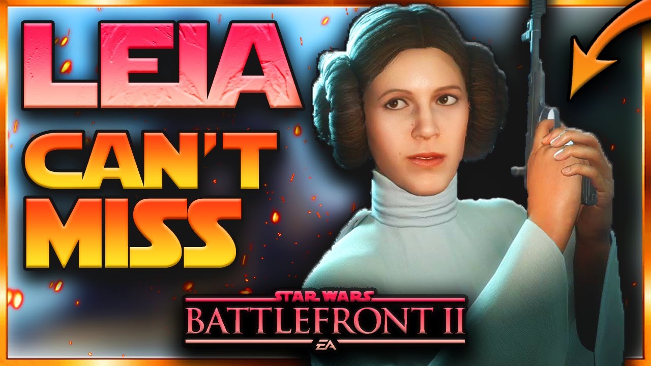 Most EPIC Princess LEIA ORGANA gameplay!!! - Star Wars Battlefront 2 ...