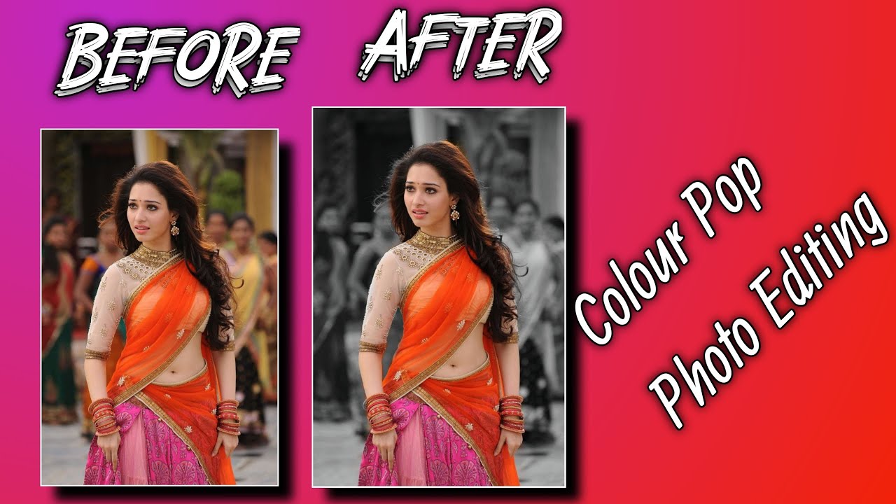 Trend Color Pop Photo Editing Tutorial | Mobile Se Photo Editing Kese ...