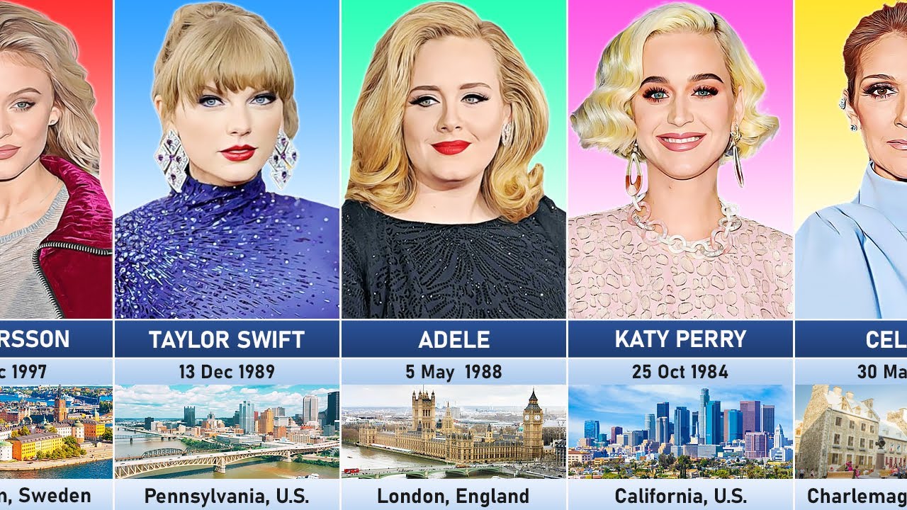 The Birthplace City of Famous Female Singers - YouTube