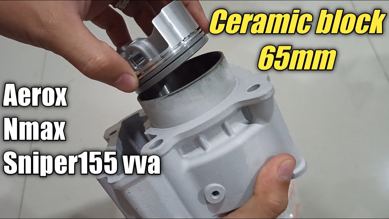 Aerox | Nmax | Sniper155 vva 65mm Cylinder block Upgrade/modify ...