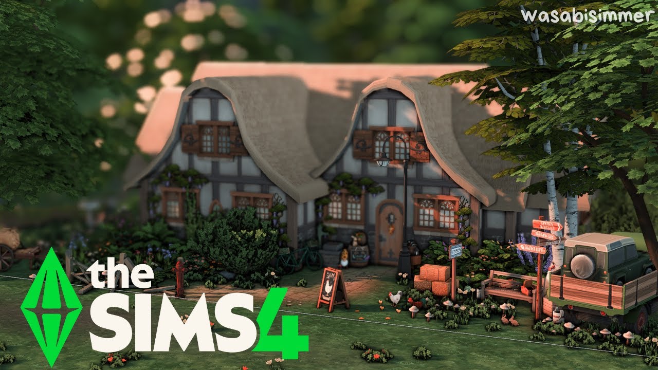 Cute Fairycore Cottage 🧚🏻‍♀️🍄 | Sims 4 Speed Build | No CC + Playtested ...