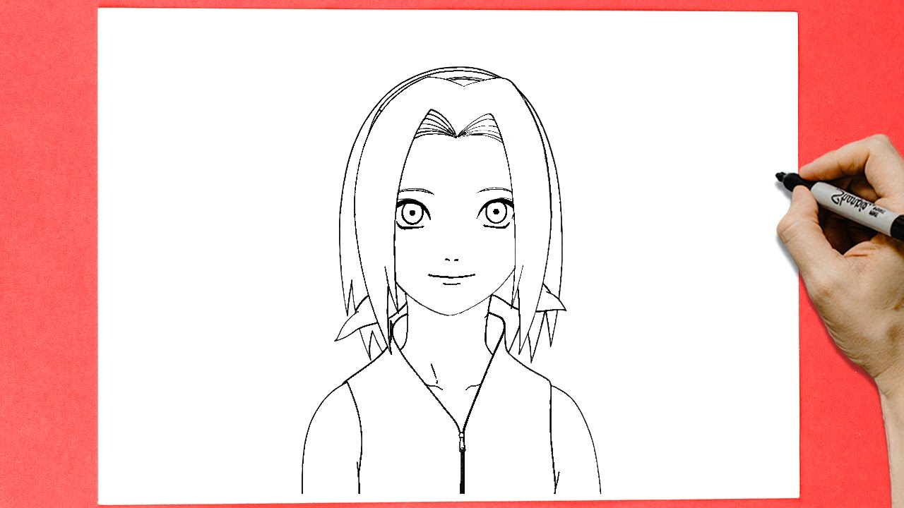 How to Draw Sakura Haruno | Naruto | Step by Step Tutorial #howtodraw # ...