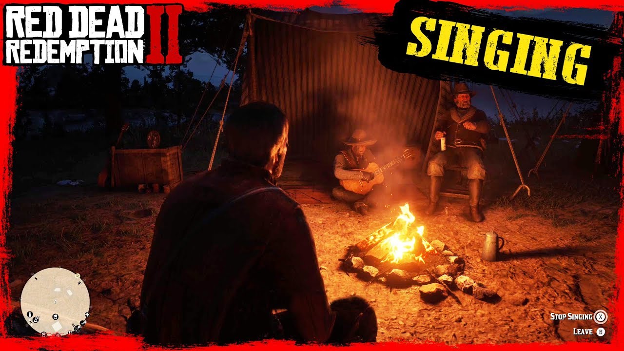 RDR2 Singing with camp friends Ring-dang-do 🤠🤠🤠 - YouTube