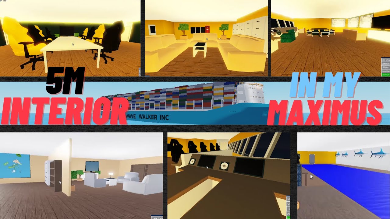THE ULTIMATE *5M* INTERIOR IN MY MAXIMUS | SHIPPING LANES | ROBLOX ...