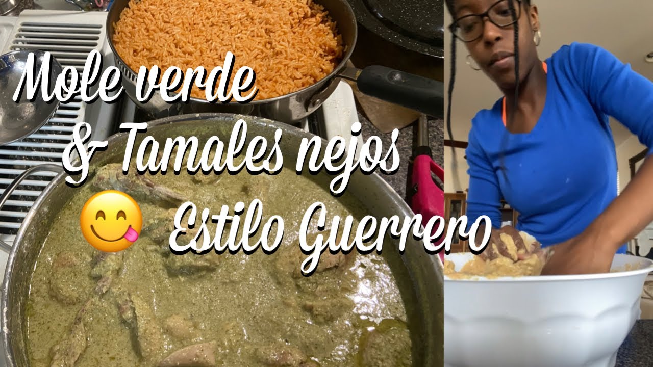 COCINA CONMIGO: Mole verde y tamales nejos - YouTube