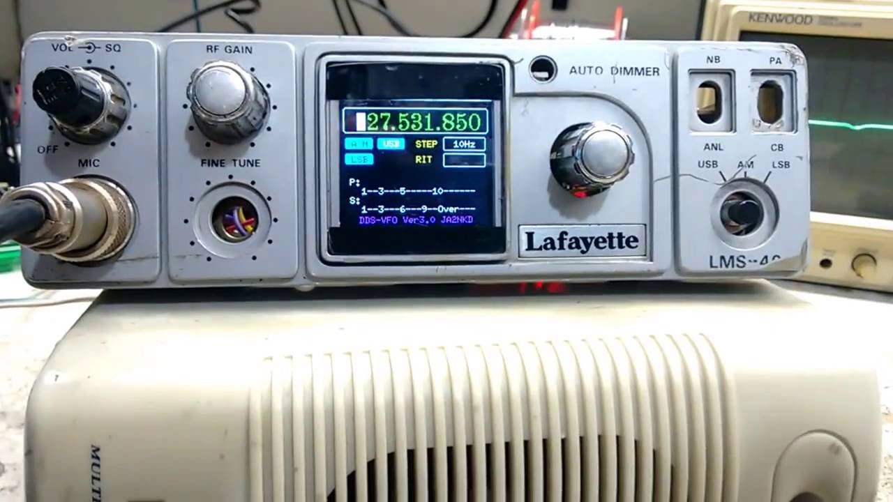 OutroTeste com novo VFO DDS no lugar do PLL Lafayette LMS 40 - YouTube