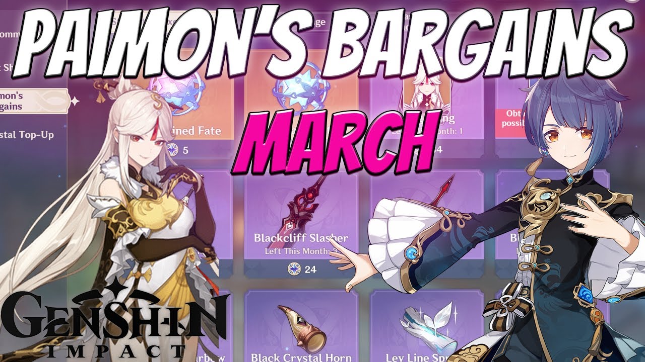 Paimon's Bargains: March | Genshin Impact - YouTube