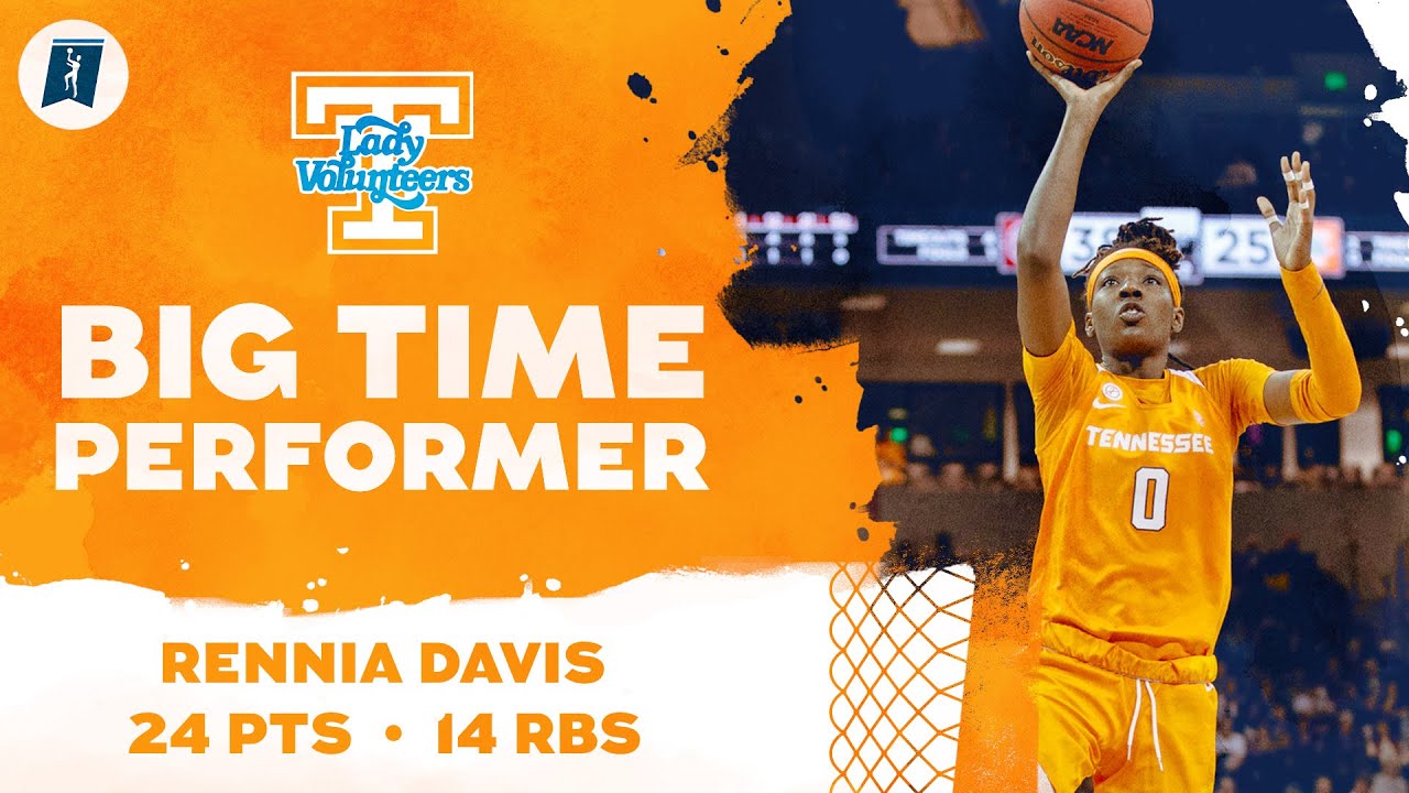 Tennessee's Rennia Davis puts up 24 points, 14 rebounds in first-round ...